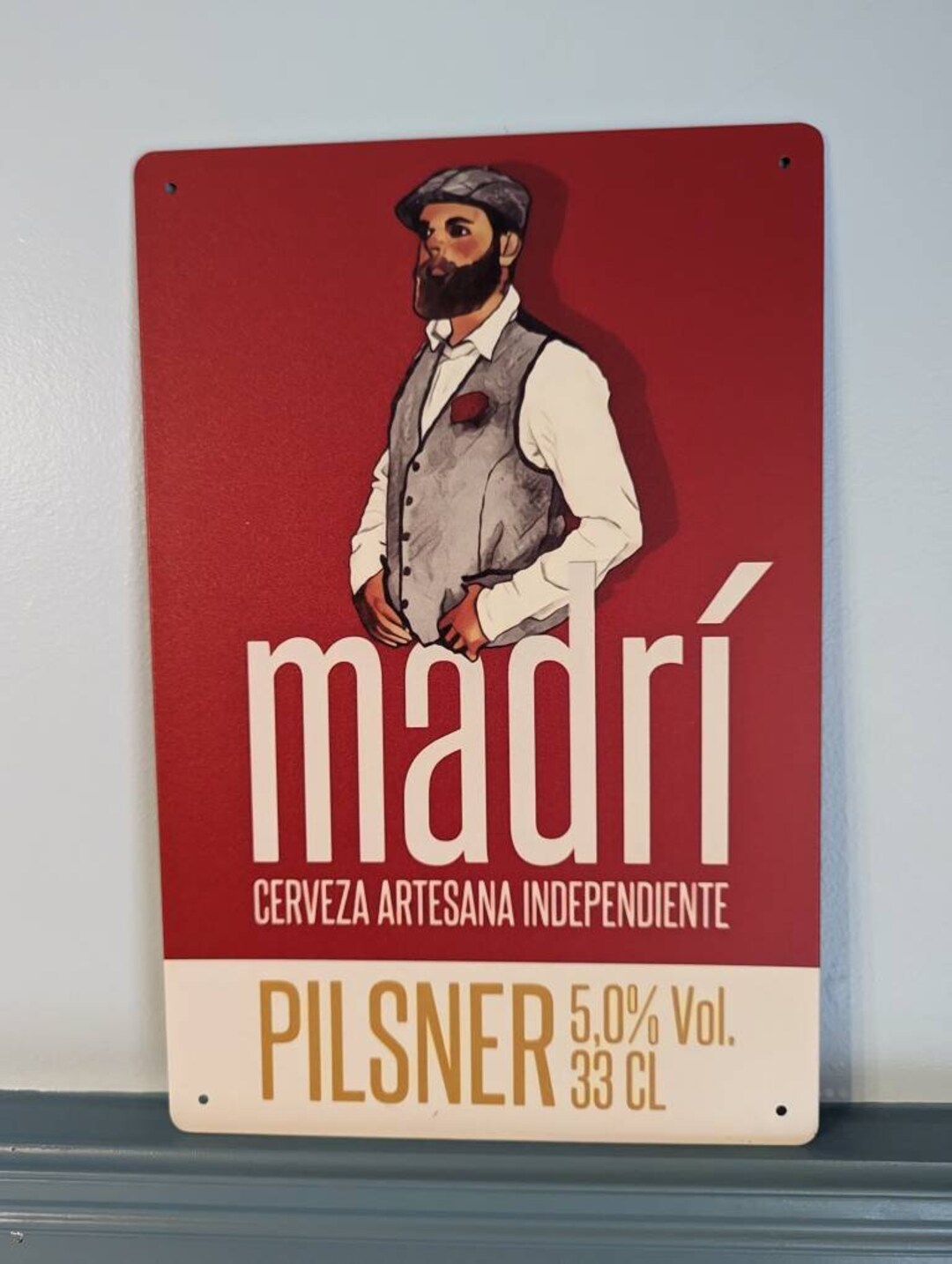 Madri Beer Metal Sign 30x20cm Plaque Home BAR Man Cave Gift - Etsy