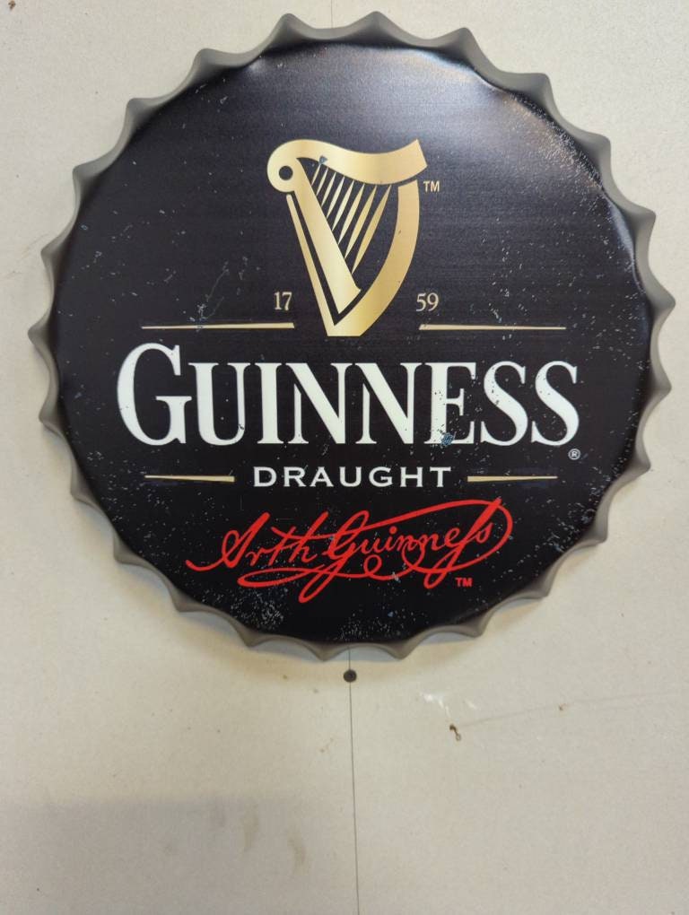 Beer Bottle Top Large 35cm Bar Signs Pub Man Cave Wall Sign - Etsy UK