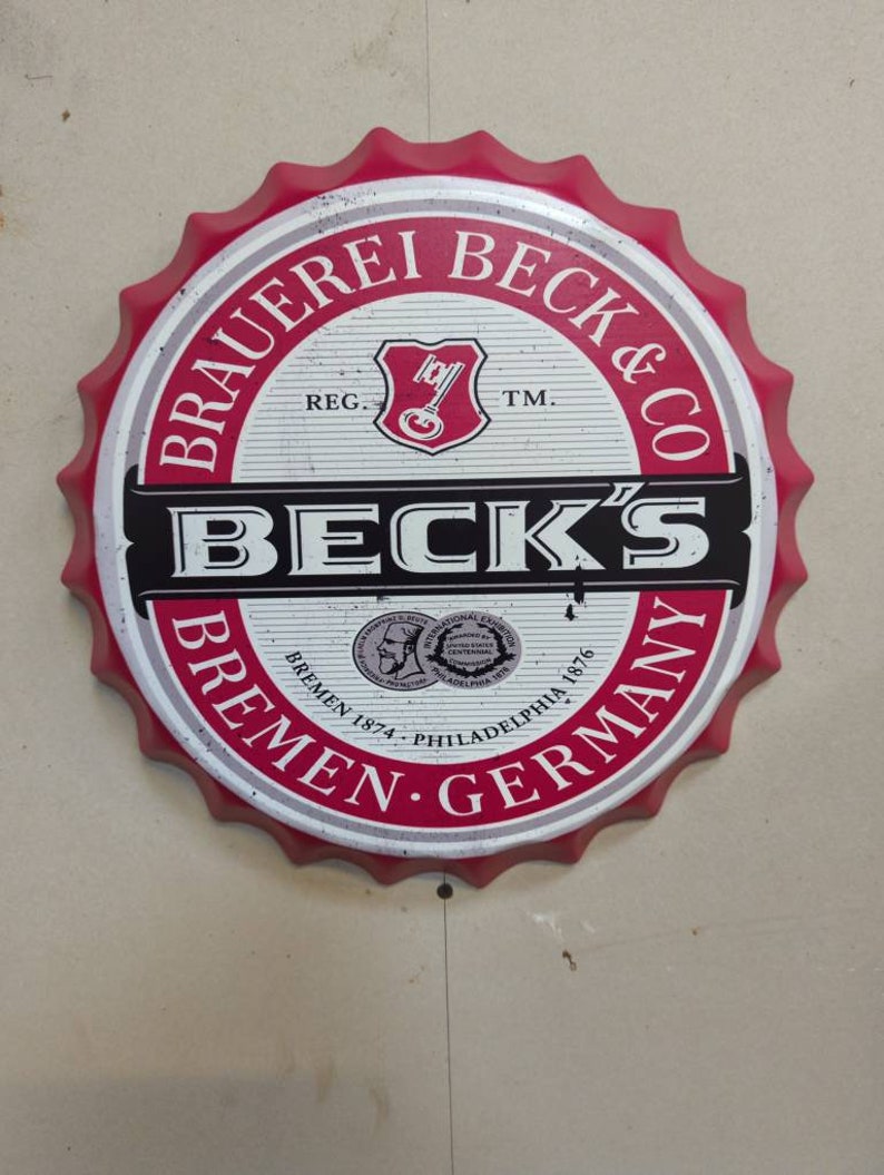 Beer Bottle Top Large 35cm Bar Signs Pub Man Cave Wall Sign - Etsy UK