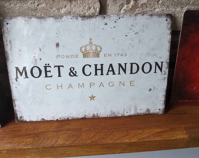 Moet and Chandon Champagne A4 Metal Sign 20x30cm Man Cave Plaque Wall ...