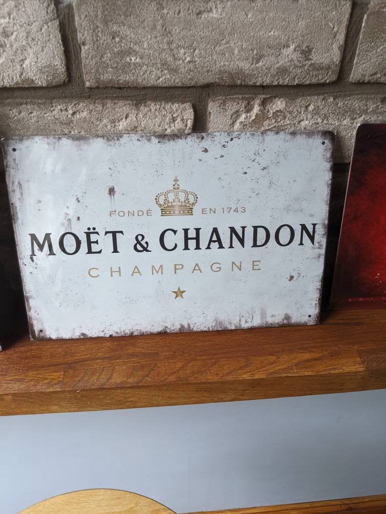 Moet and Chandon Champagne A4 Metal Sign 20x30cm Man Cave | Etsy UK