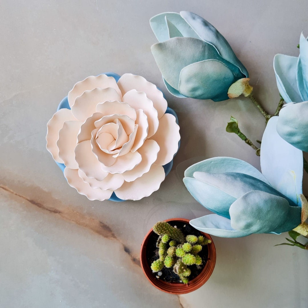 Big Peony Flower Ceramic Stone Diffuser Aromatherapy Essential Oil ...