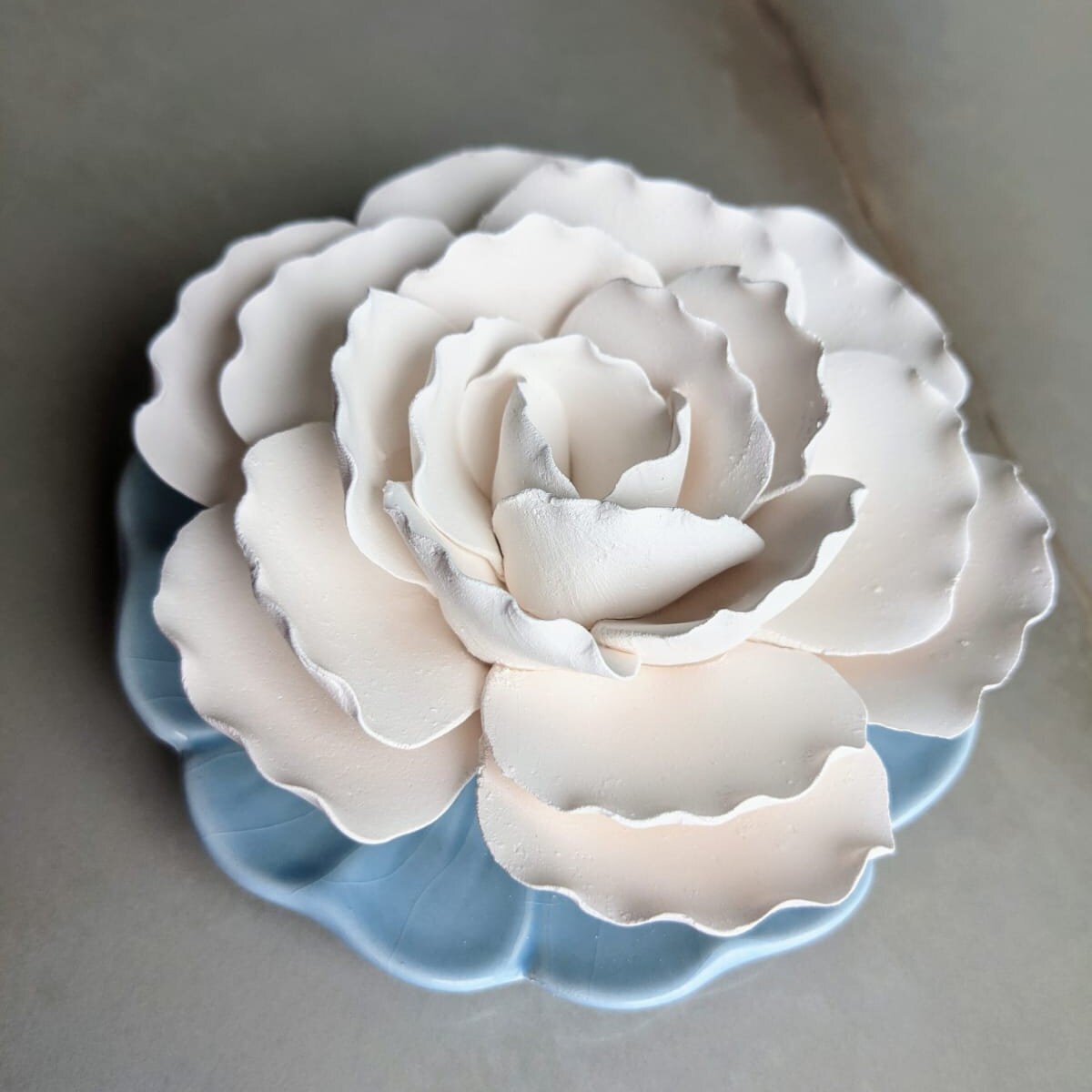 Big Peony Flower Ceramic Stone Diffuser Aromatherapy Essential Oil ...