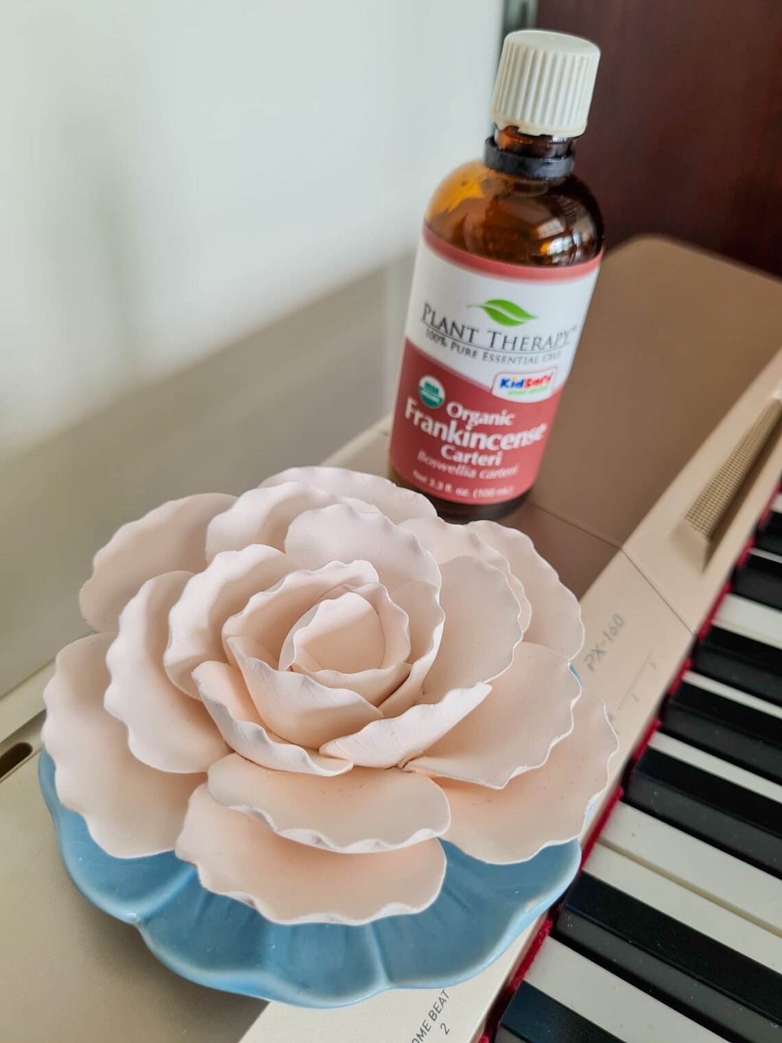 Big Peony Flower Ceramic Stone Diffuser Aromatherapy Essential | Etsy