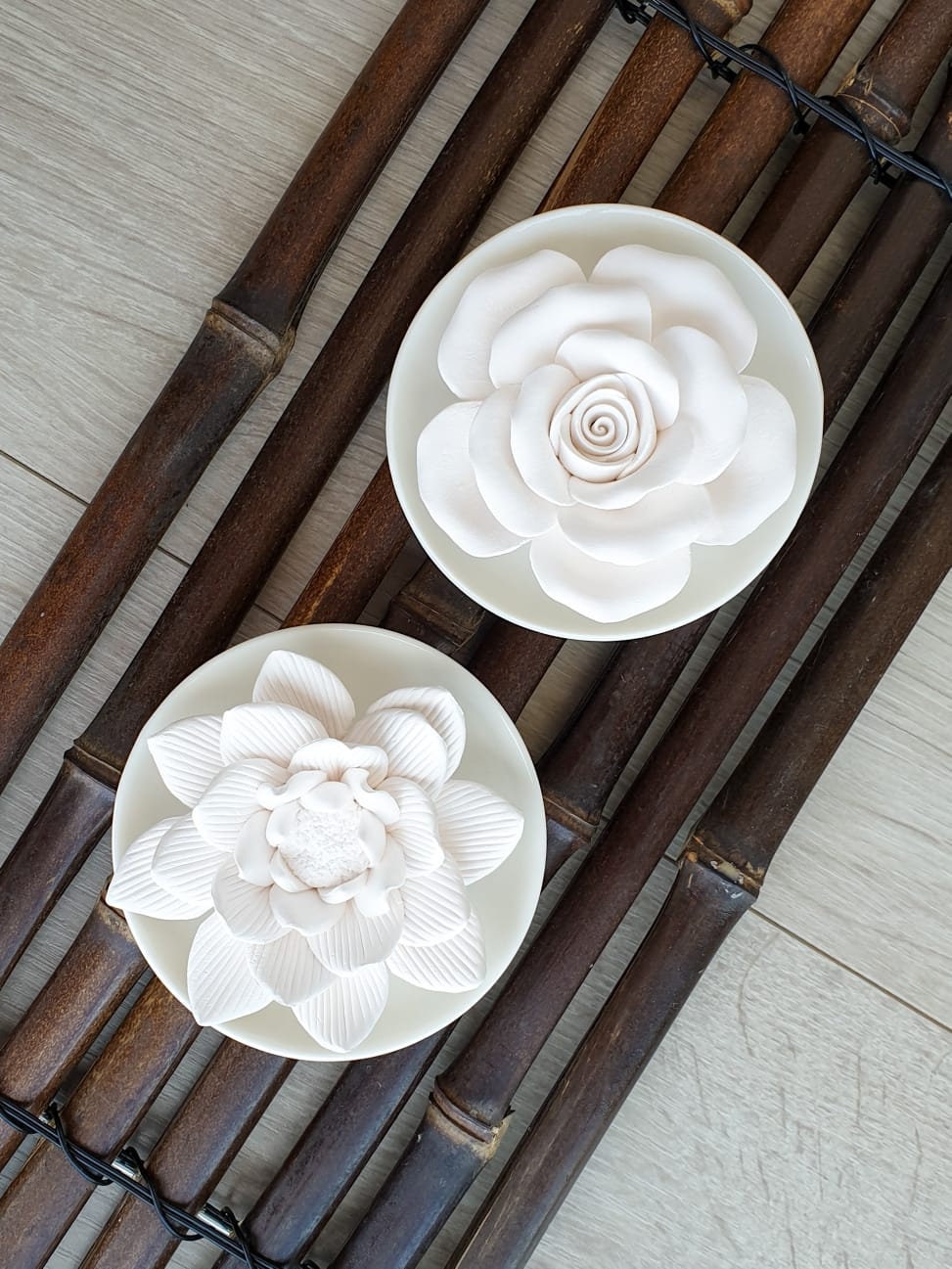 Rose Lotus Flower Ceramic Stone Diffuser Aromatherapy - Etsy UK
