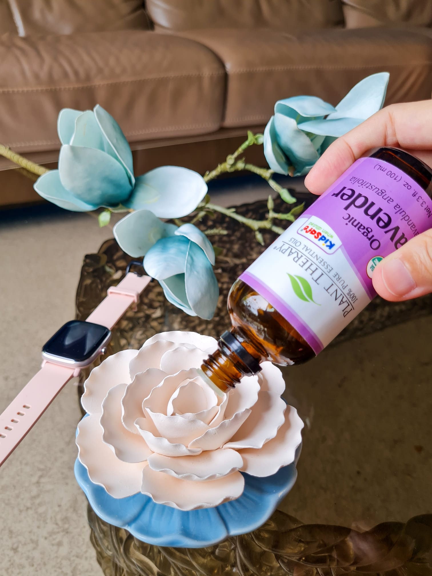 Big Peony Flower Ceramic Stone Diffuser Aromatherapy Essential Oil ...