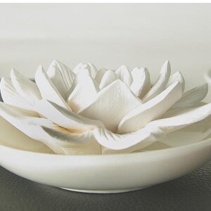 Rose Lotus Flower Ceramic Stone Diffuser Aromatherapy - Etsy UK
