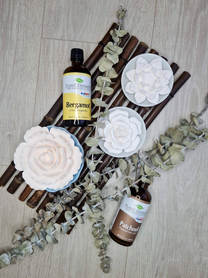 Rose Lotus Flower Ceramic Stone Diffuser Aromatherapy | Etsy UK