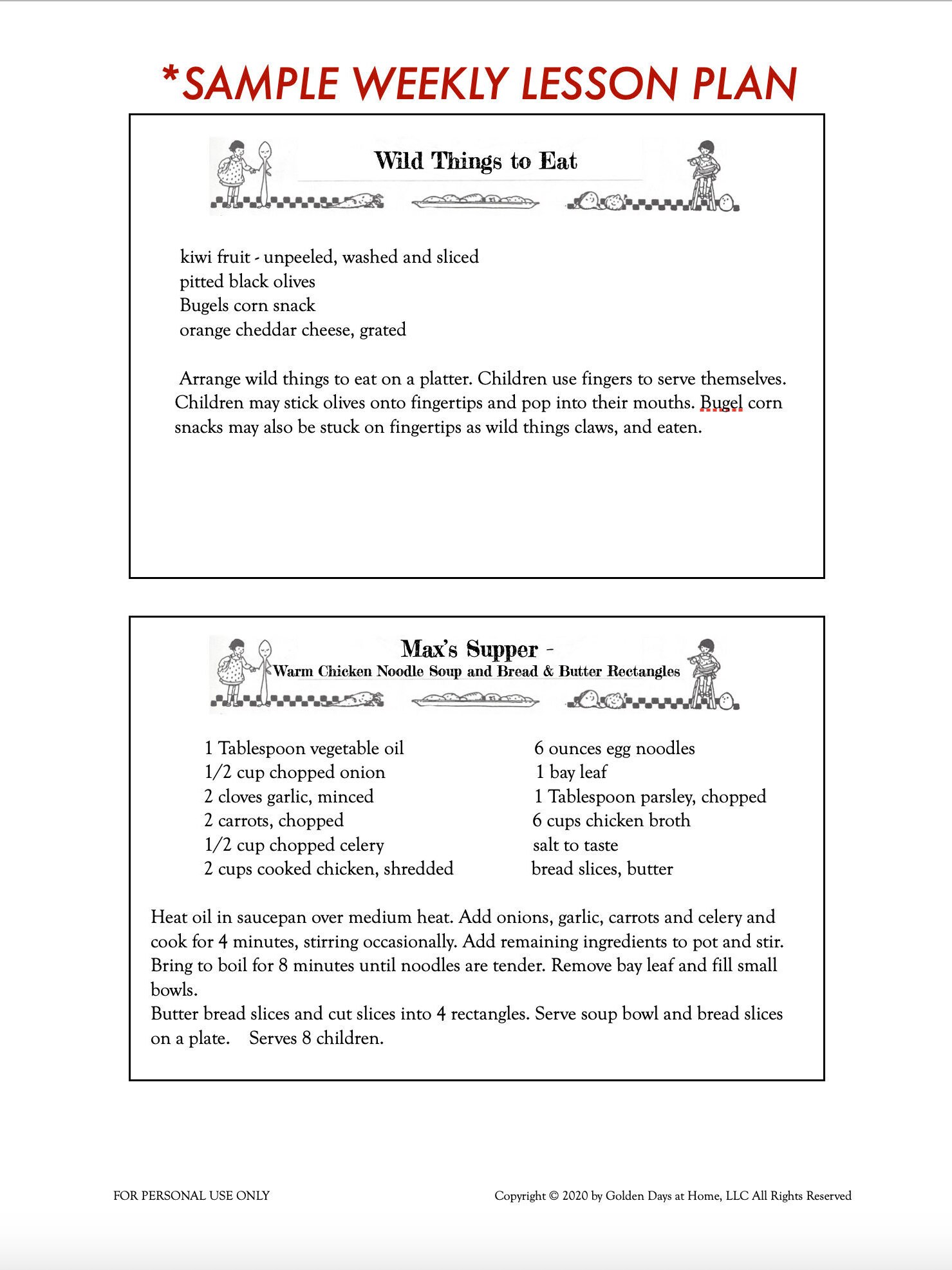 One Fine Day Preschool Lesson Plan Week 31: April/spring - Etsy