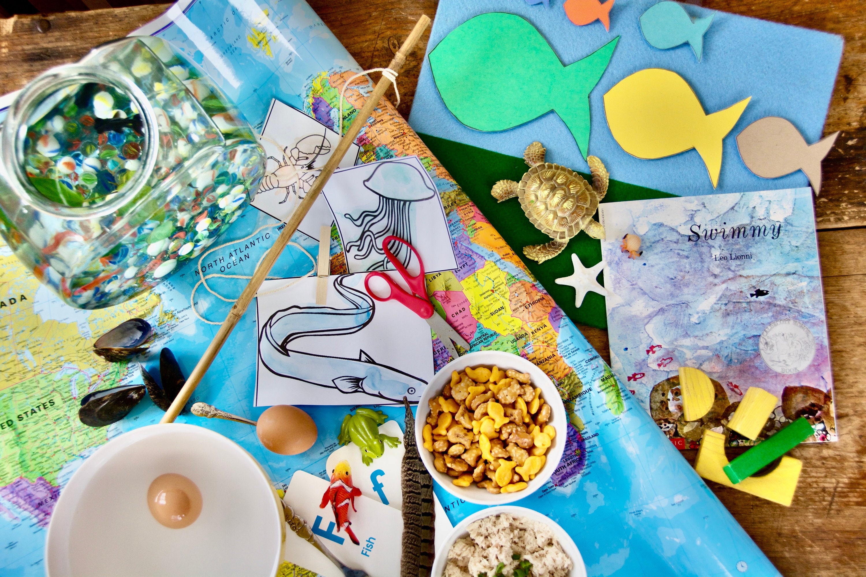 Swimmy Preschool Lesson Plan Week 6: October/autumn - Etsy