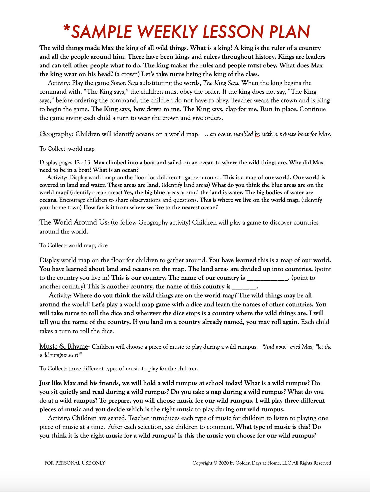 The Snowy Day Preschool Lesson Plan Week 21: February/winter - Etsy