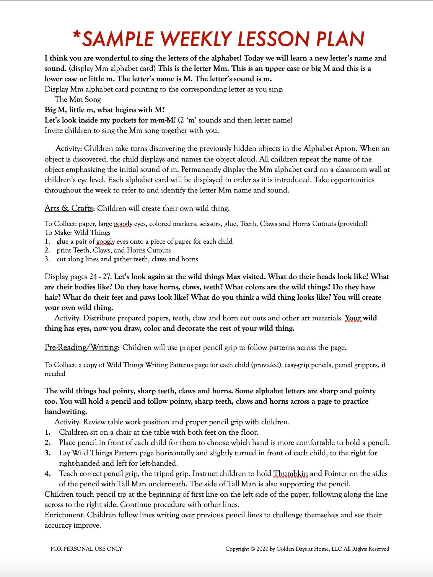 Hey, Al Preschool Lesson Plan Week 12: November/autumn - Etsy