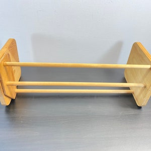 Napa Valley Box Co Wooden Storage Rack, Adjustable Sliding Rack, Book ...