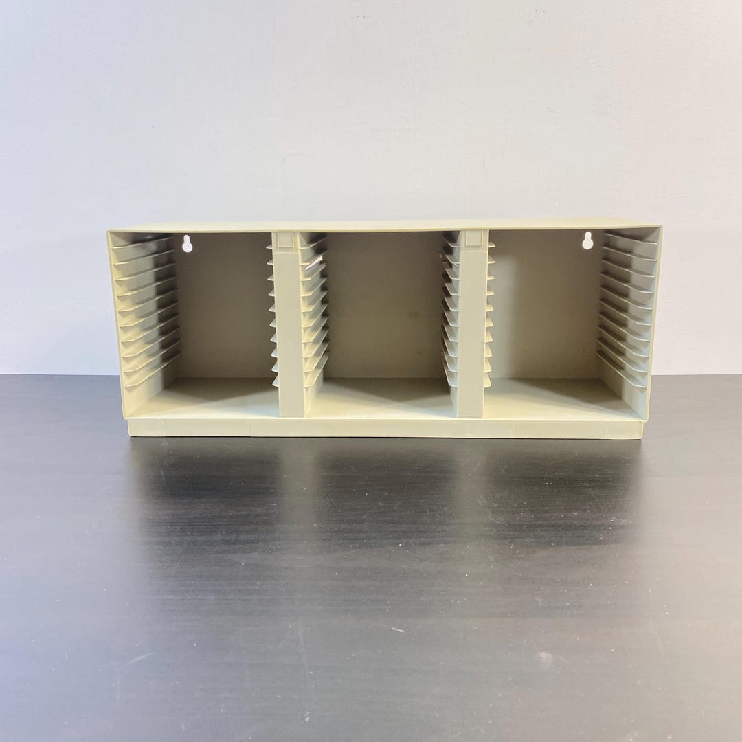 Vintage ALPHA 36 CD Rack, Cd Compact Disc Storage Holder, Plastic Wall ...