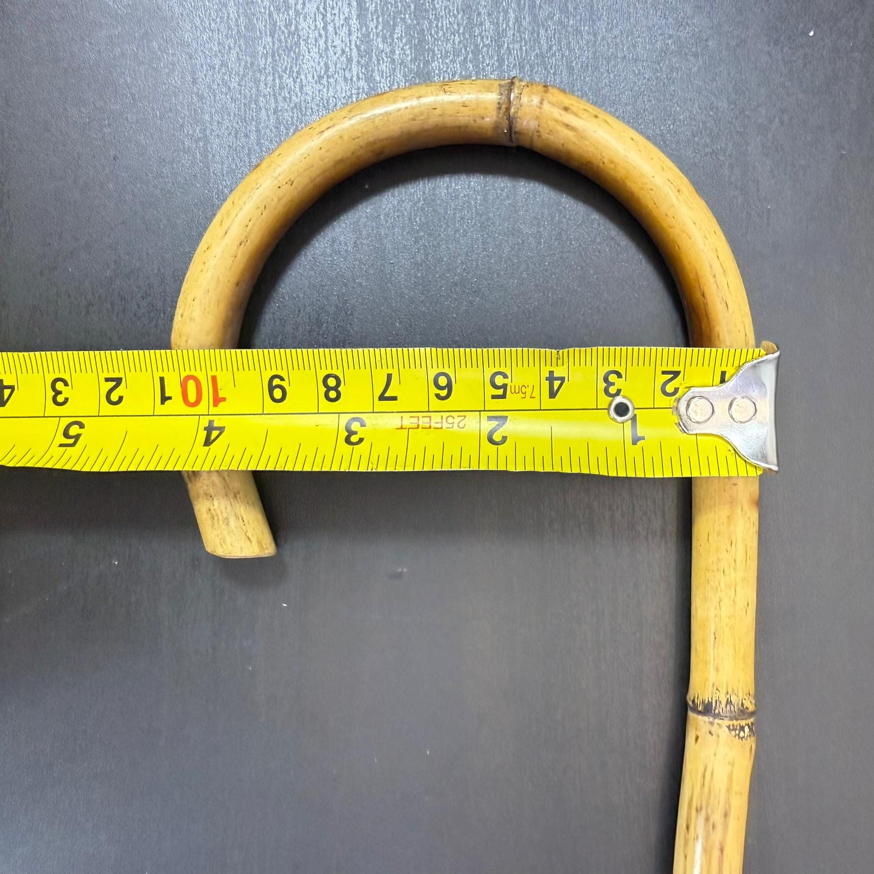 Traditional Bamboo Cane With Burn Rings, Set of ONE, Wooden Walking ...