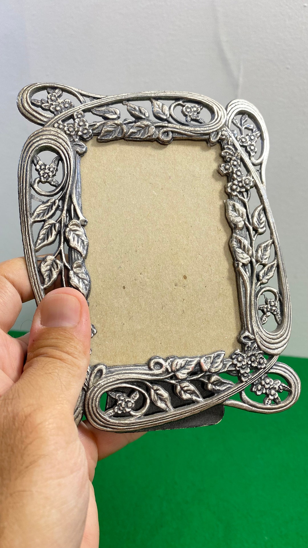 Vintage Tabletop Picture Frames, Handmade Mirror Frame, Ornate Frame ...