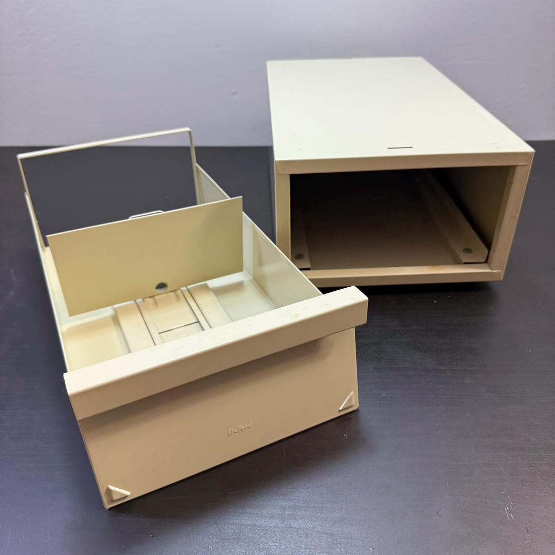 Metal OXFORD Index Card Drawer, Catalog File Organizer, Set of ONE ...