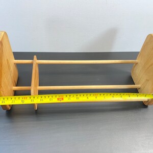 Napa Valley Box Co Wooden Storage Rack, Adjustable Sliding Rack, Book ...