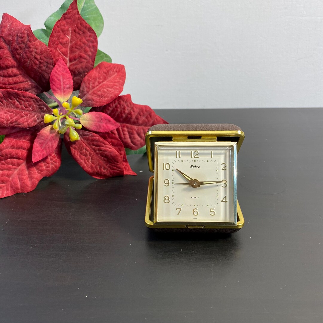 Vintage Travel Wind up Alarm Clock, Sabre Made in Japan - Etsy