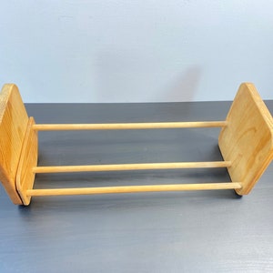 Napa Valley Box Co Wooden Storage Rack, Adjustable Sliding Rack, Book ...