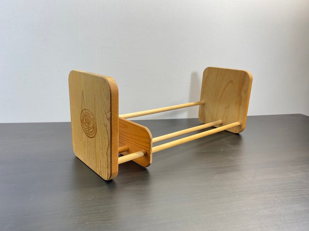 Napa Valley Box Co Wooden Storage Rack, Adjustable Sliding Rack, Book ...