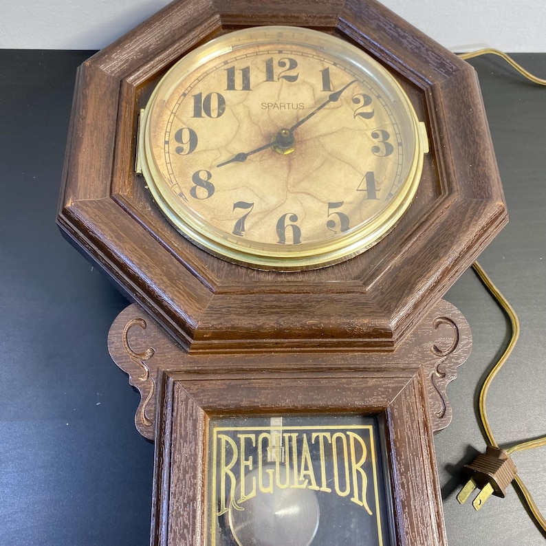 Vintage Spartus Regulator Wall Clock, Mid Century Modern, USA - Etsy