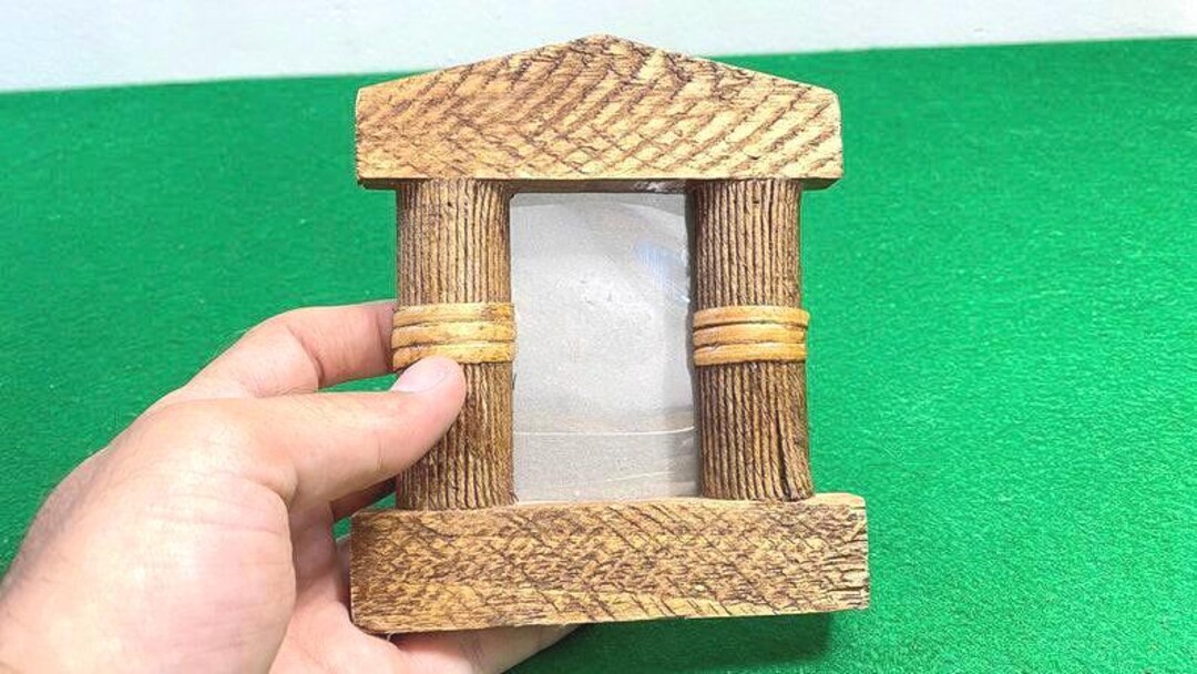 Vintage Rustic Wood Brown Photo Frame, Tabletop Decor - Etsy
