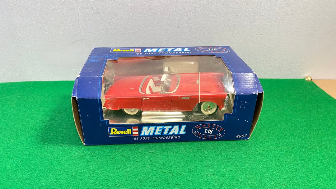 Revell Metal 1.18 Scale 55 in Ford Thunderbird Diecast Red - Etsy