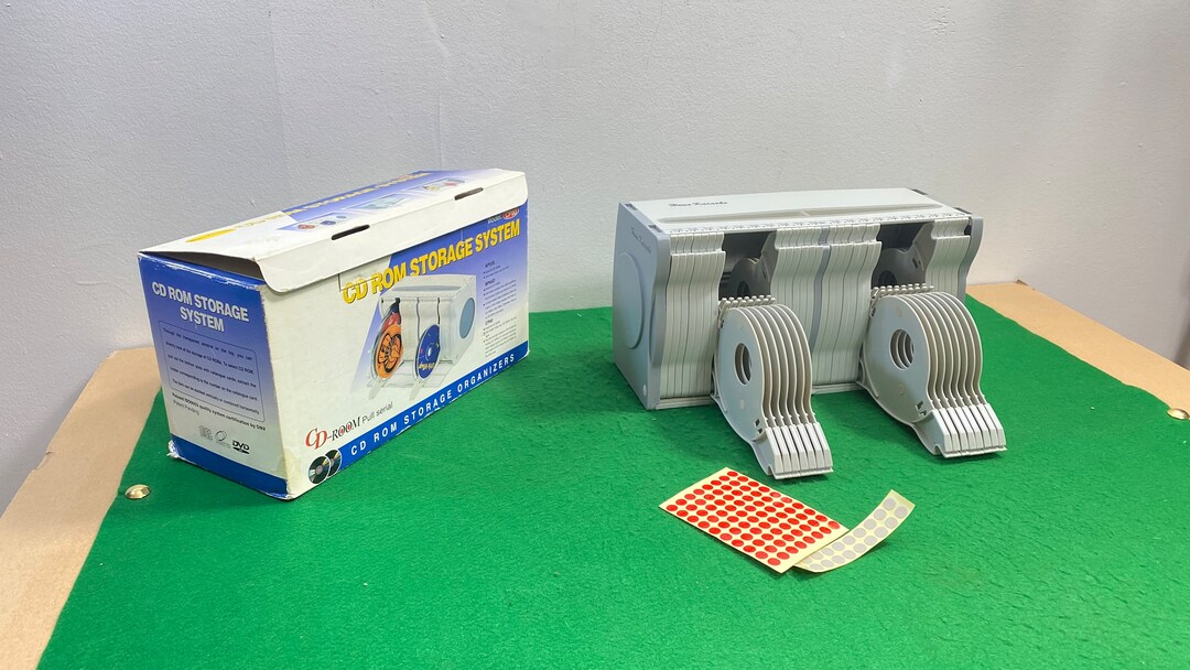 CD Rom Storage System Organizers, Full Serial Holder, Holds 60 Cassette ...