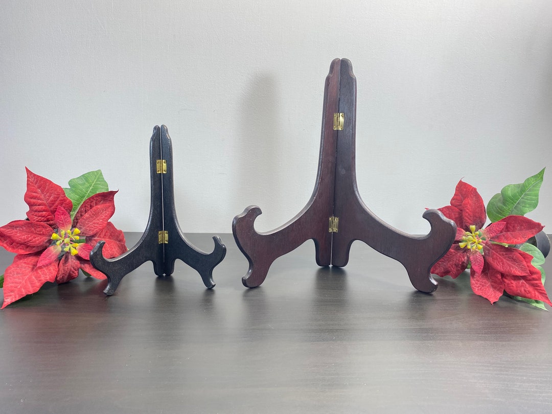Wooden Folding Stand Display, Set of 2, Decorative Picture Stands ...