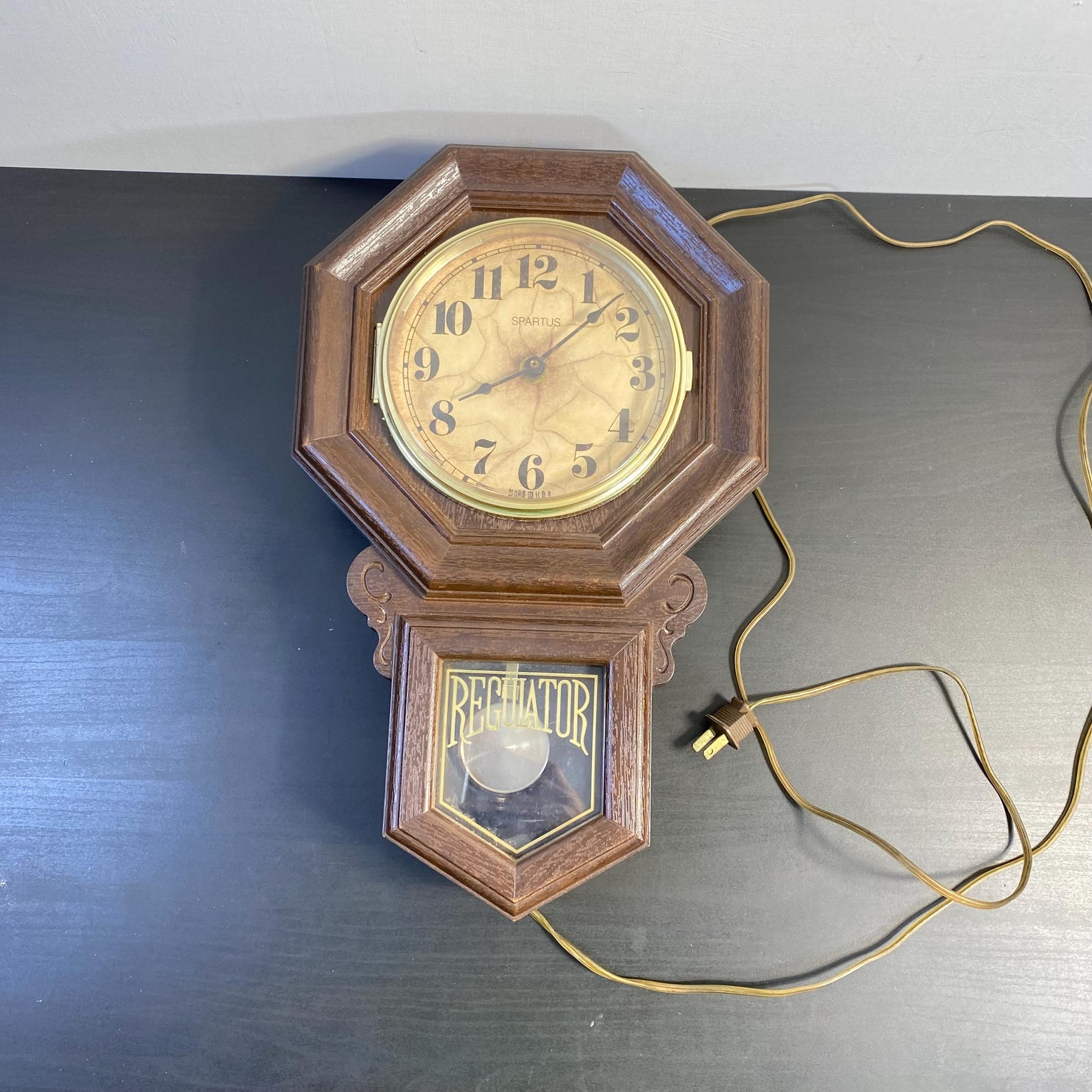 Vintage Spartus Regulator Wall Clock, Mid Century Modern, USA - Etsy