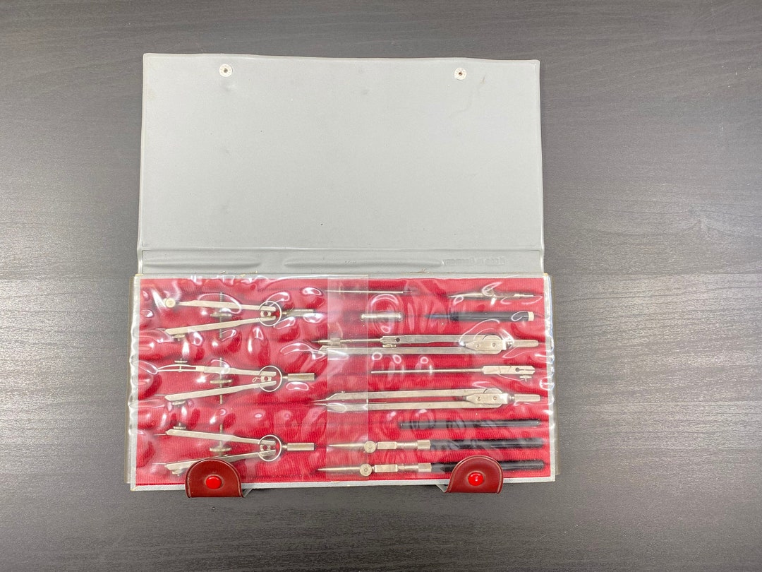 Vintage Technical Drawing Set, GRAMERCY Professional Drawing Set ...