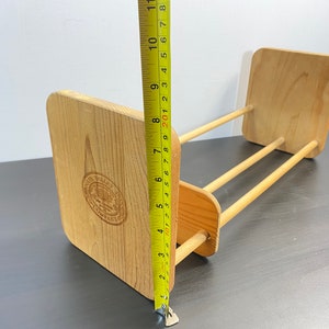 Napa Valley Box Co Wooden Storage Rack, Adjustable Sliding Rack, Book ...