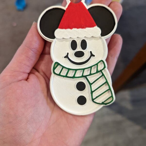Mickey Snowman Svg - Etsy