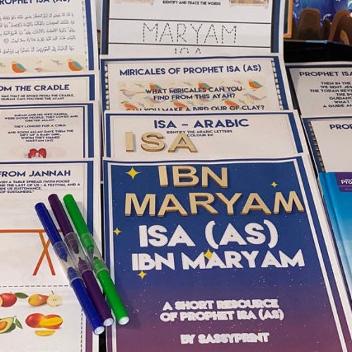 Prophet Isa AS Resource Preschool Curriculum Homeschool - Etsy