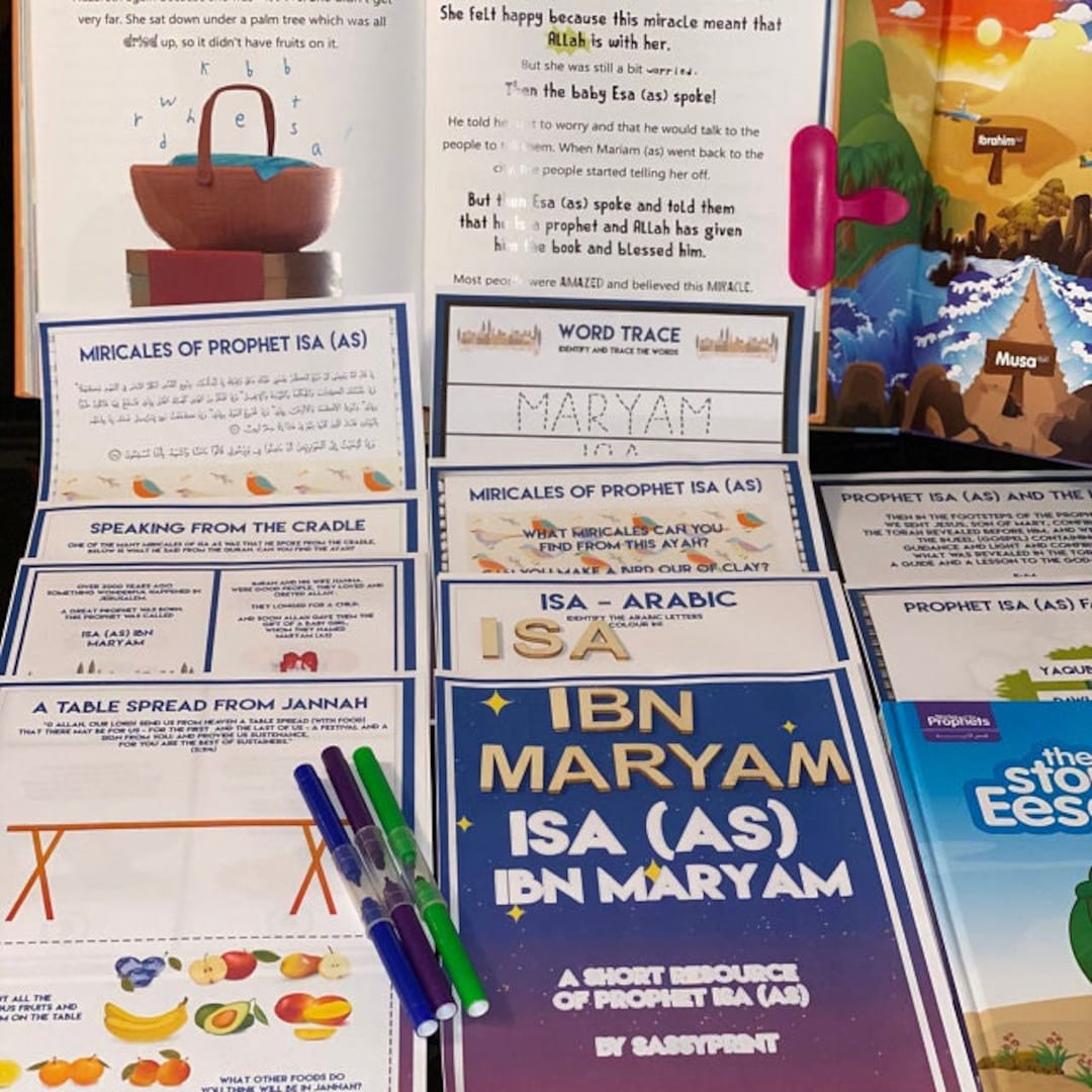 Prophet Isa AS Resource Preschool Curriculum Homeschool - Etsy