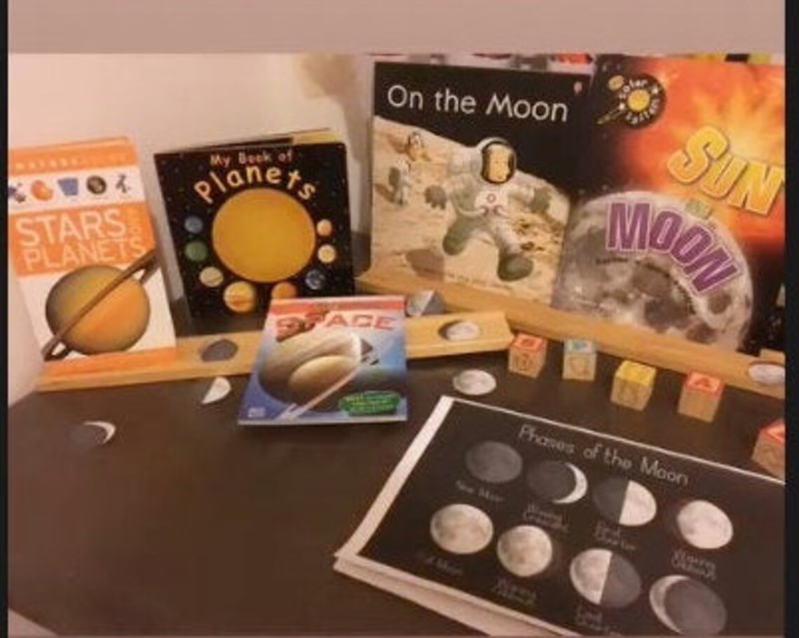 Phases of the Moon Printable Preschool Curriculum Homeschool Printable ...