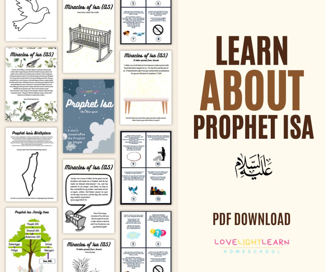 Prophet Isa (AS) Resource | Preschool Curriculum | Homeschool Printable ...