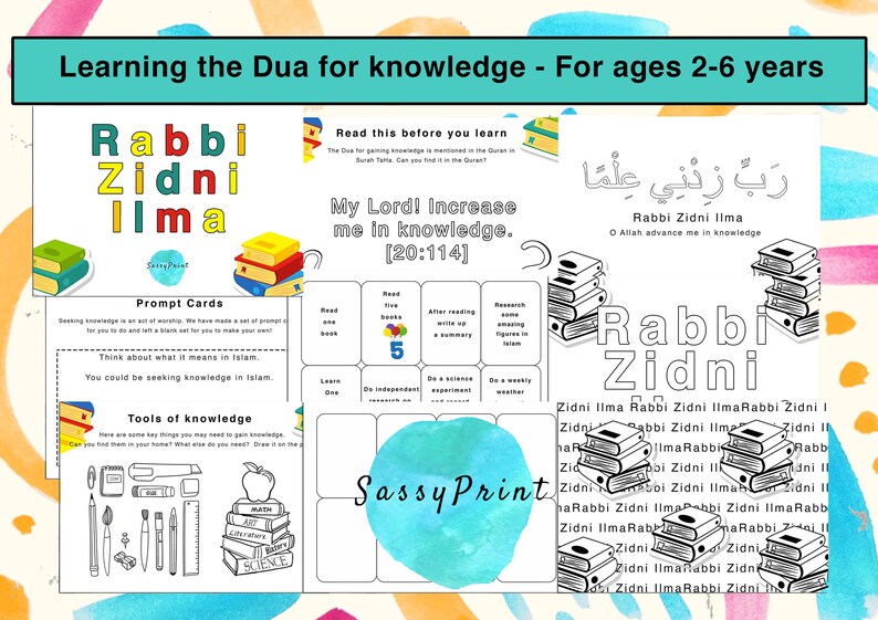 Dua for Knowledge Learning Pack | Dua | Preschool | Islam | Digital ...