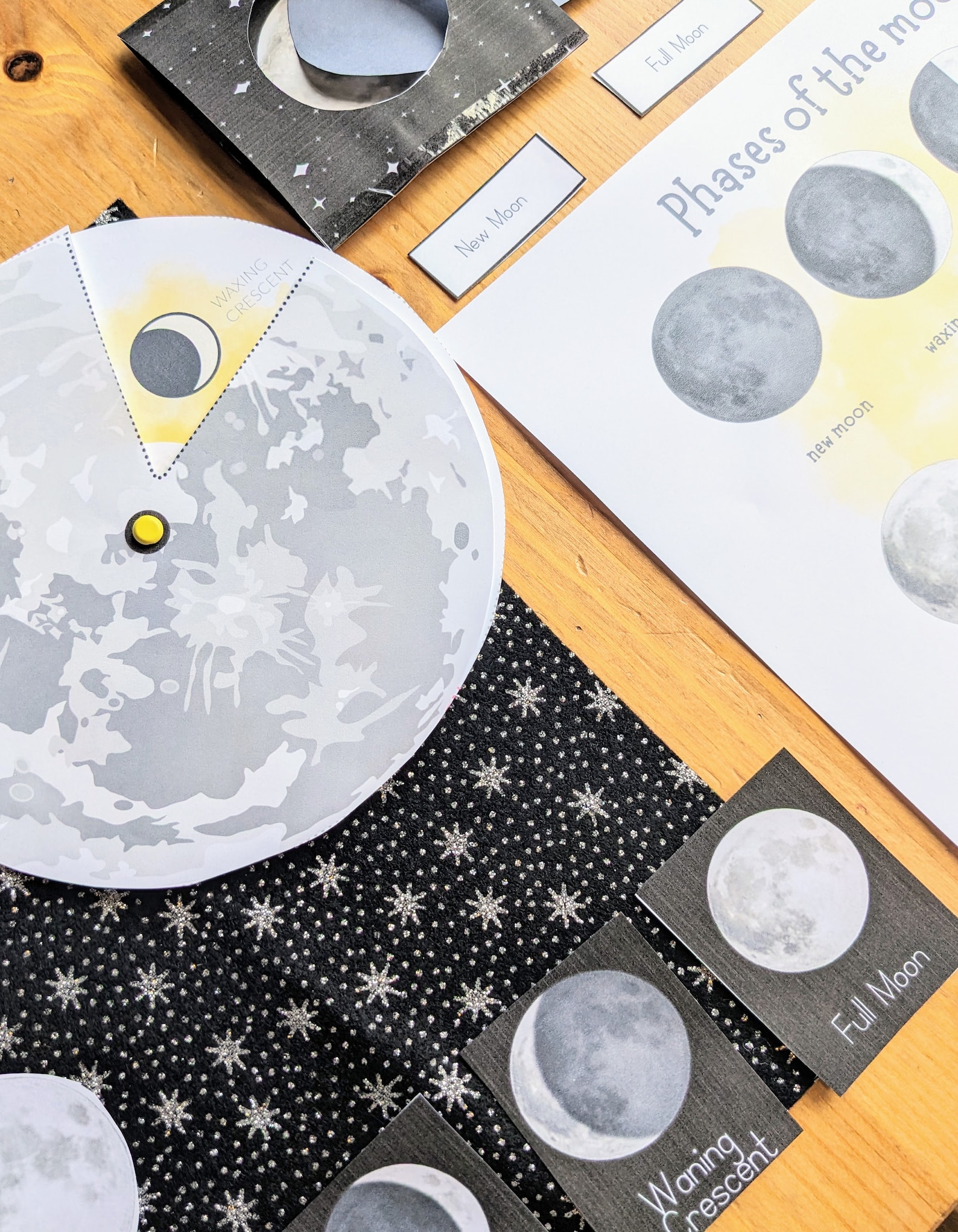 NEW Phases of the Moon Printable | Preschool Curriculum | Homeschool ...