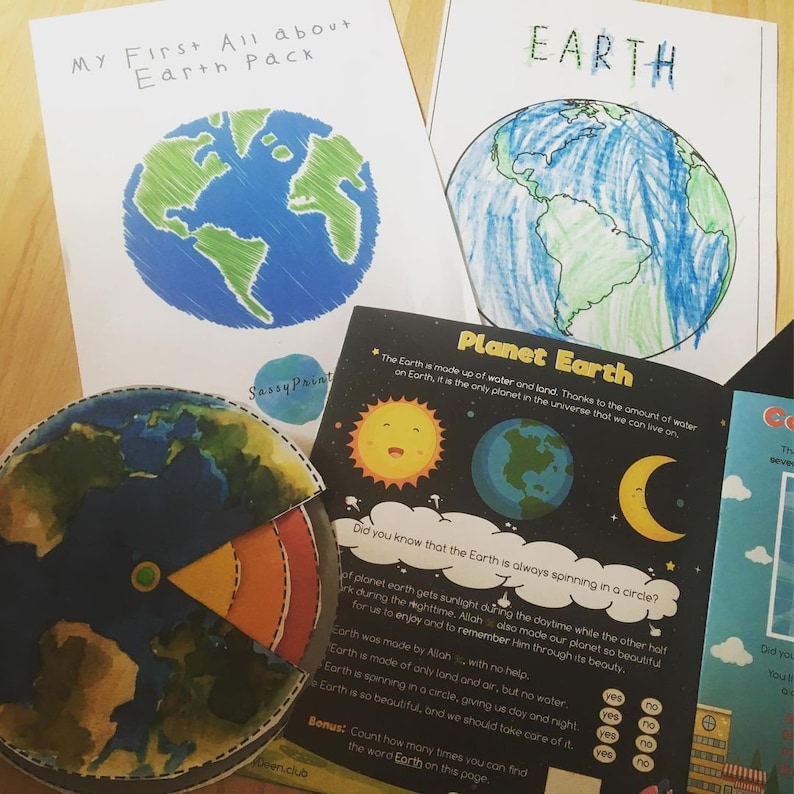 My First About Earth Printable | Preschool Curriculum | Homeschool ...