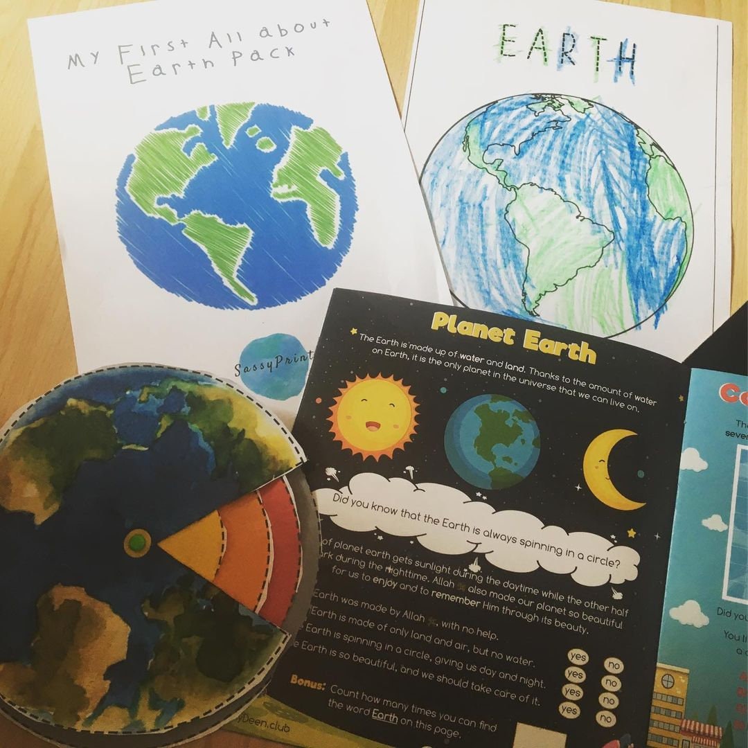 My First About Earth Printable Preschool Curriculum - Etsy