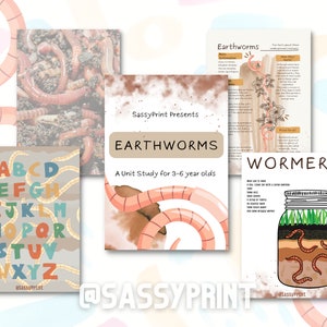 Earthworm Unit Study | Preschool Curriculum | Homeschool Printable ...