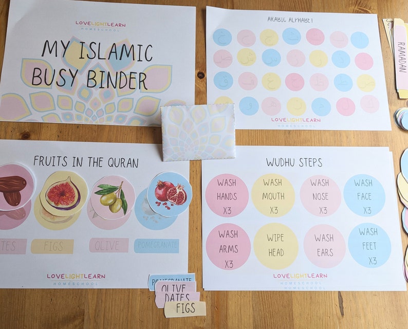 Busy Binder BUNDLE | Busy Book | Islam | Education | Kindergarten ...