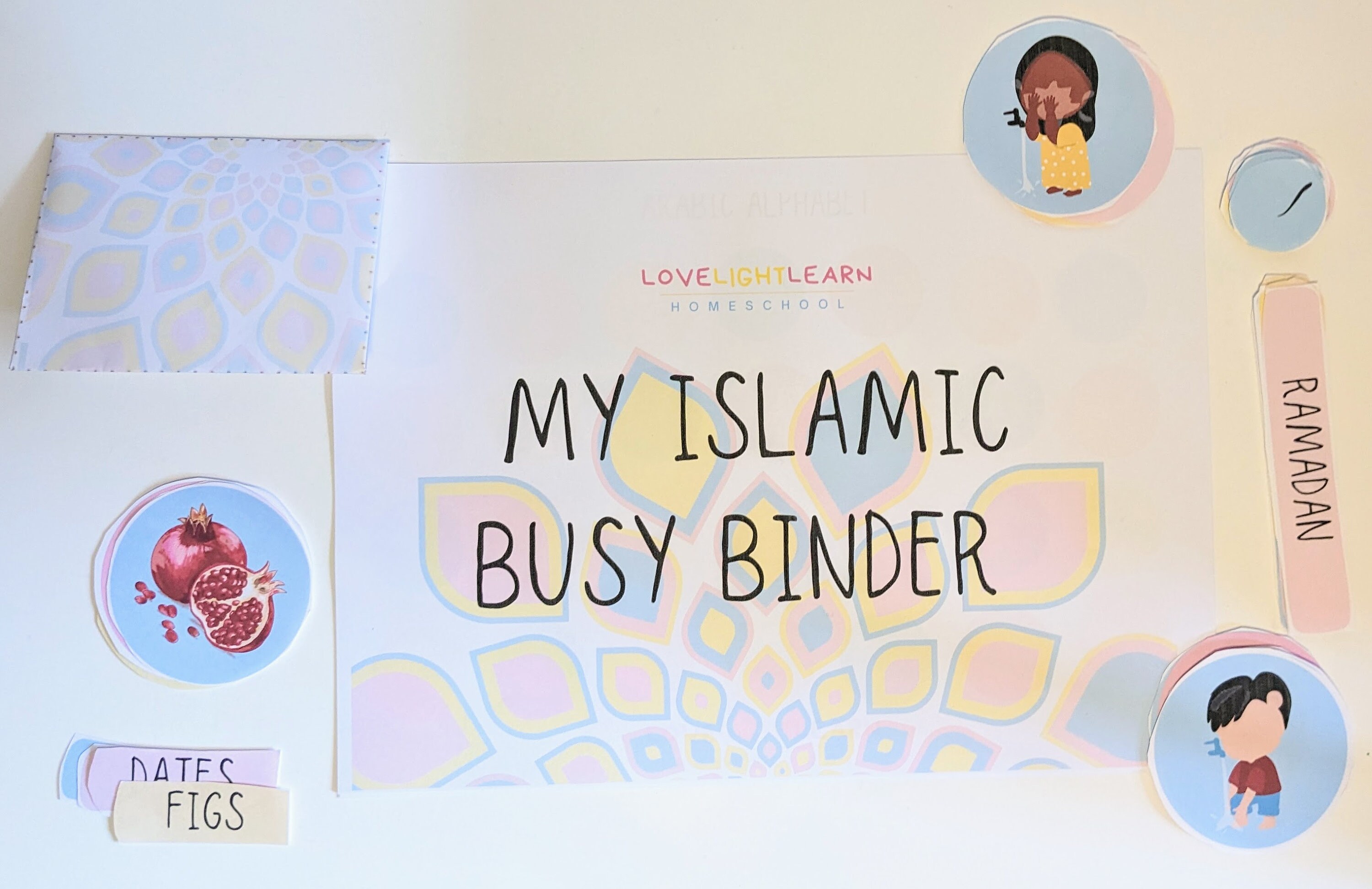 Islamic Busy Binder Set 2 Busy Book Islam Education Kindergarten Arabic ...