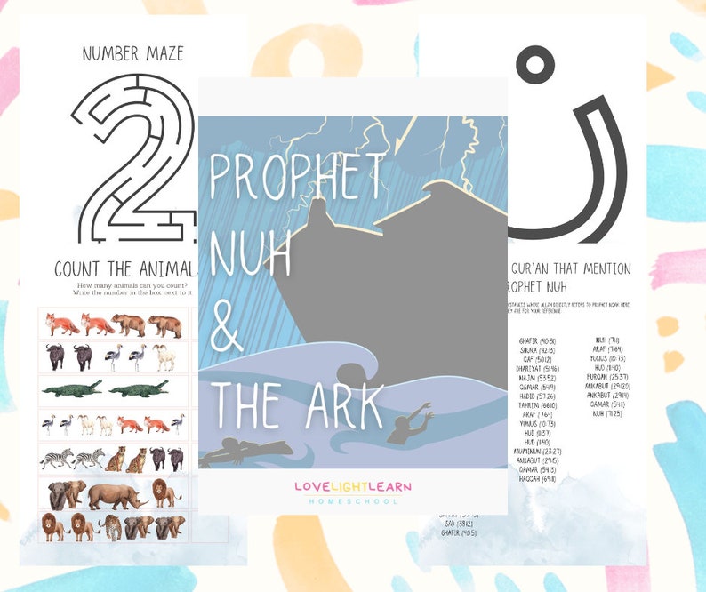 Prophet Nuh (AS) Resource | Preschool Curriculum | Homeschool Printable ...