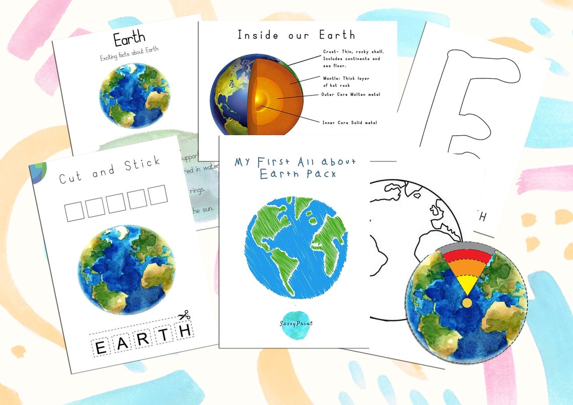 My First About Earth Printable Preschool Curriculum - Etsy