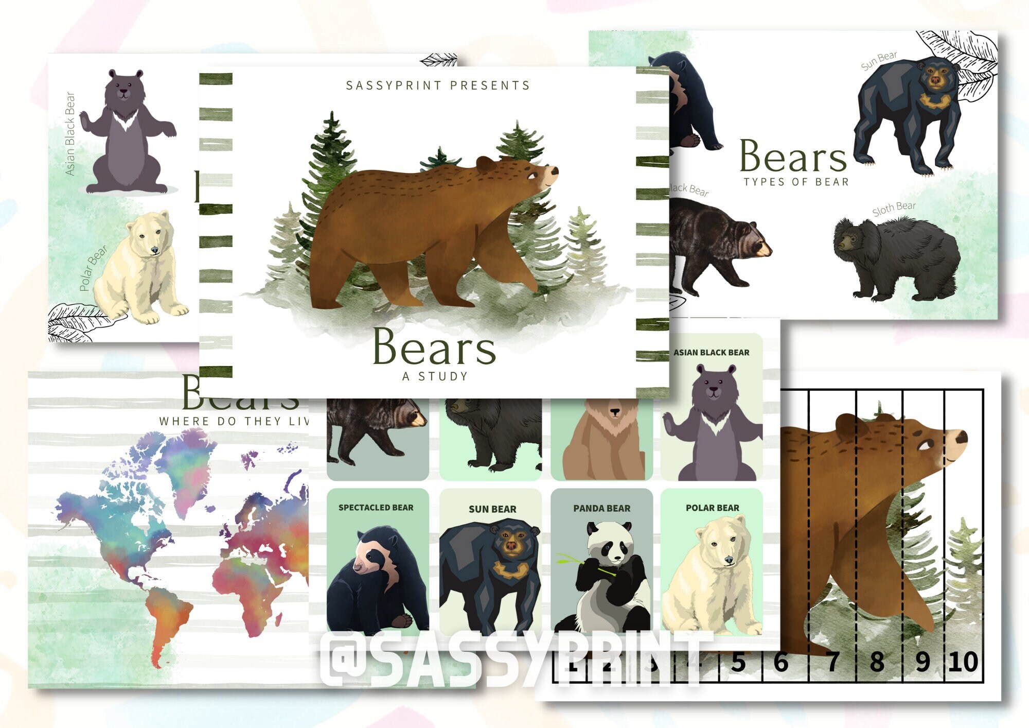 Bear Printable | Preschool Curriculum | Homeschool Printable | Digital ...