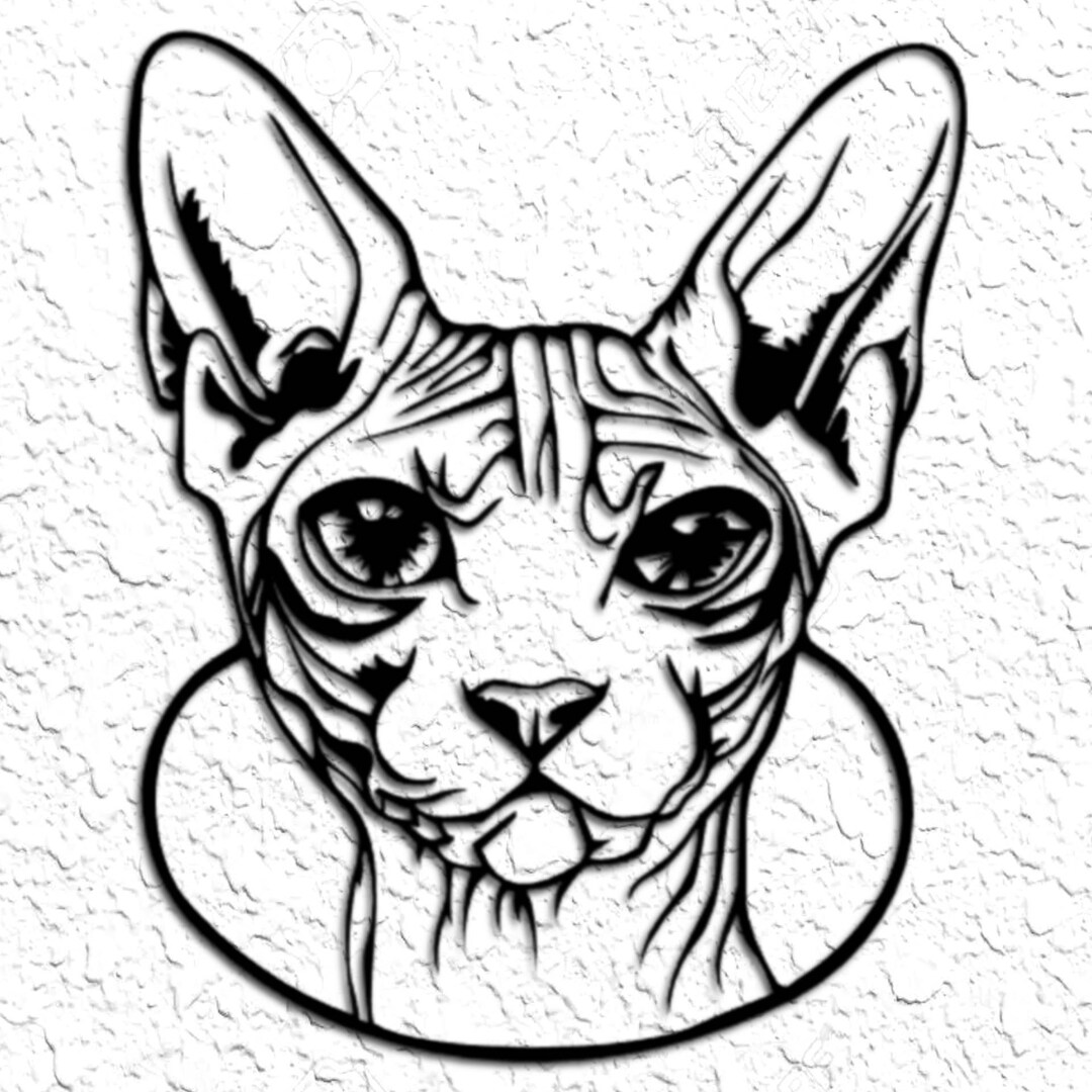 Sphynx Cat Wall Decor Hairless Cat Wall Art Bald Cat Etsy sphynx-cat-wall-decor-hairless-cat-wall-art-bald-cat-etsy
