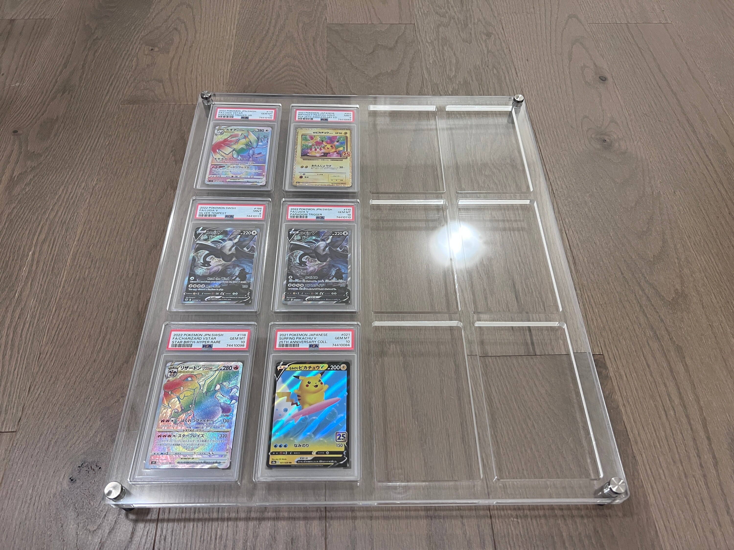 PSA Graded Slab Wall Frame for Pokemon TCG 12 Slot black or Clear - Etsy